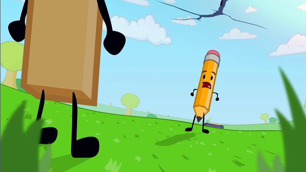 TPOT 20 Pencil was sent to the past BFDI 1 scene - YouTube