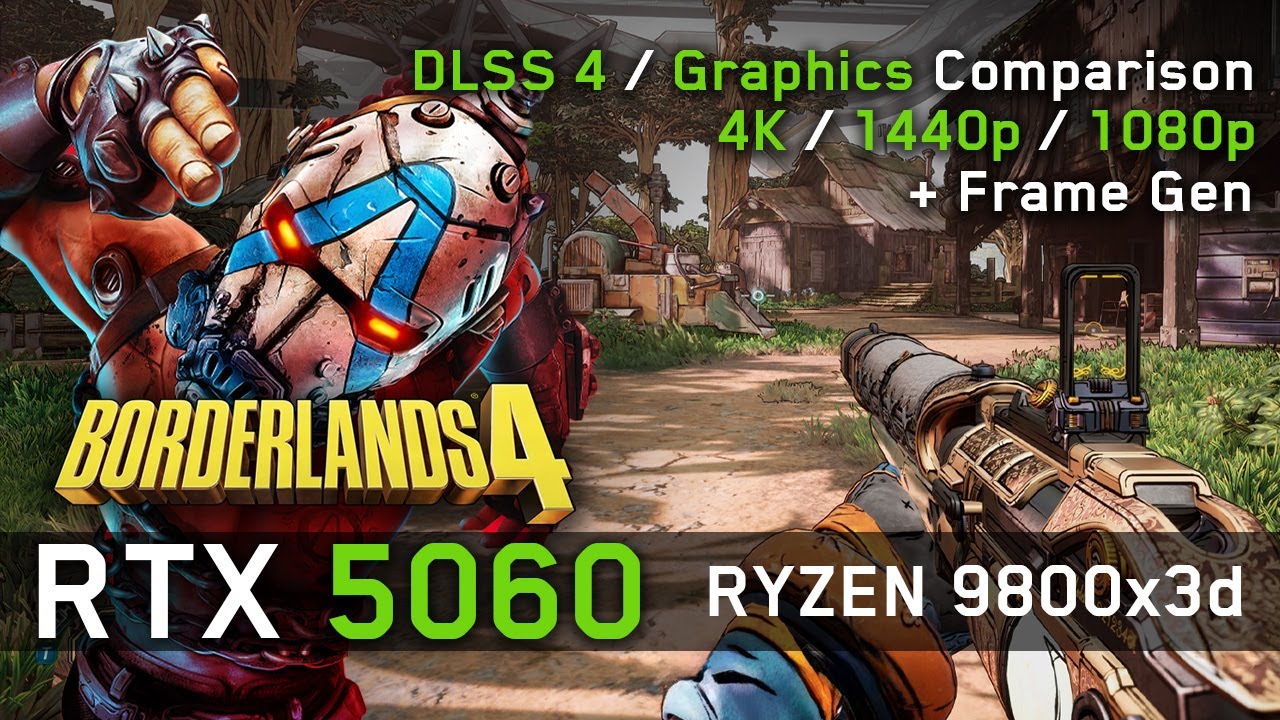 RTX 5060 in Borderlands 4 - 4K / 1440p / 1080p - DLSS 4, OC, Frame Gen ...