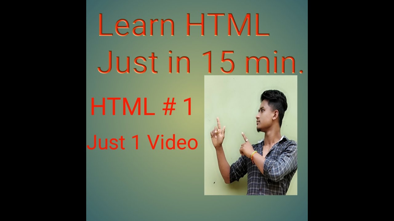 HTML TUTORIAL PART 1 - YouTube