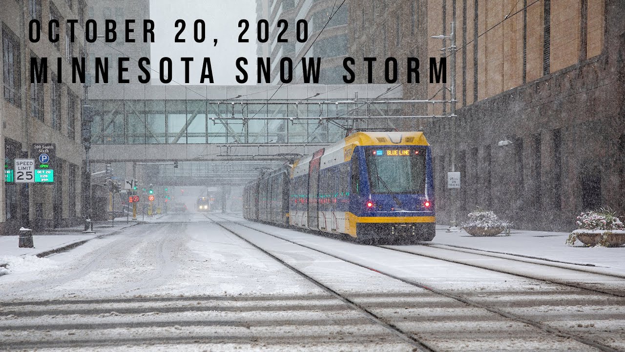 Minnesota Snow Storm | Ocober 20th, 2020 - YouTube