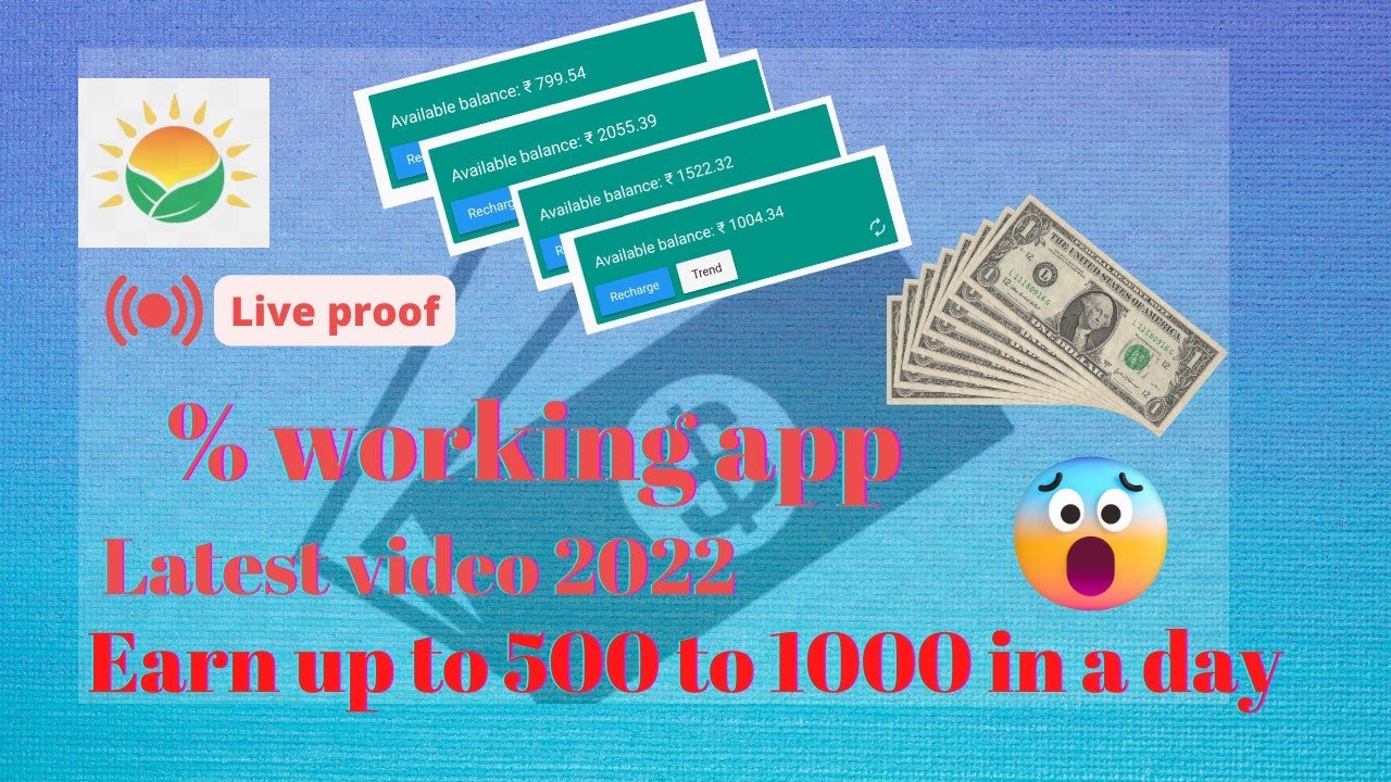 Earn up to 500 to 1000 in a day 🤑 | New video Latest 2022 | First Video ...