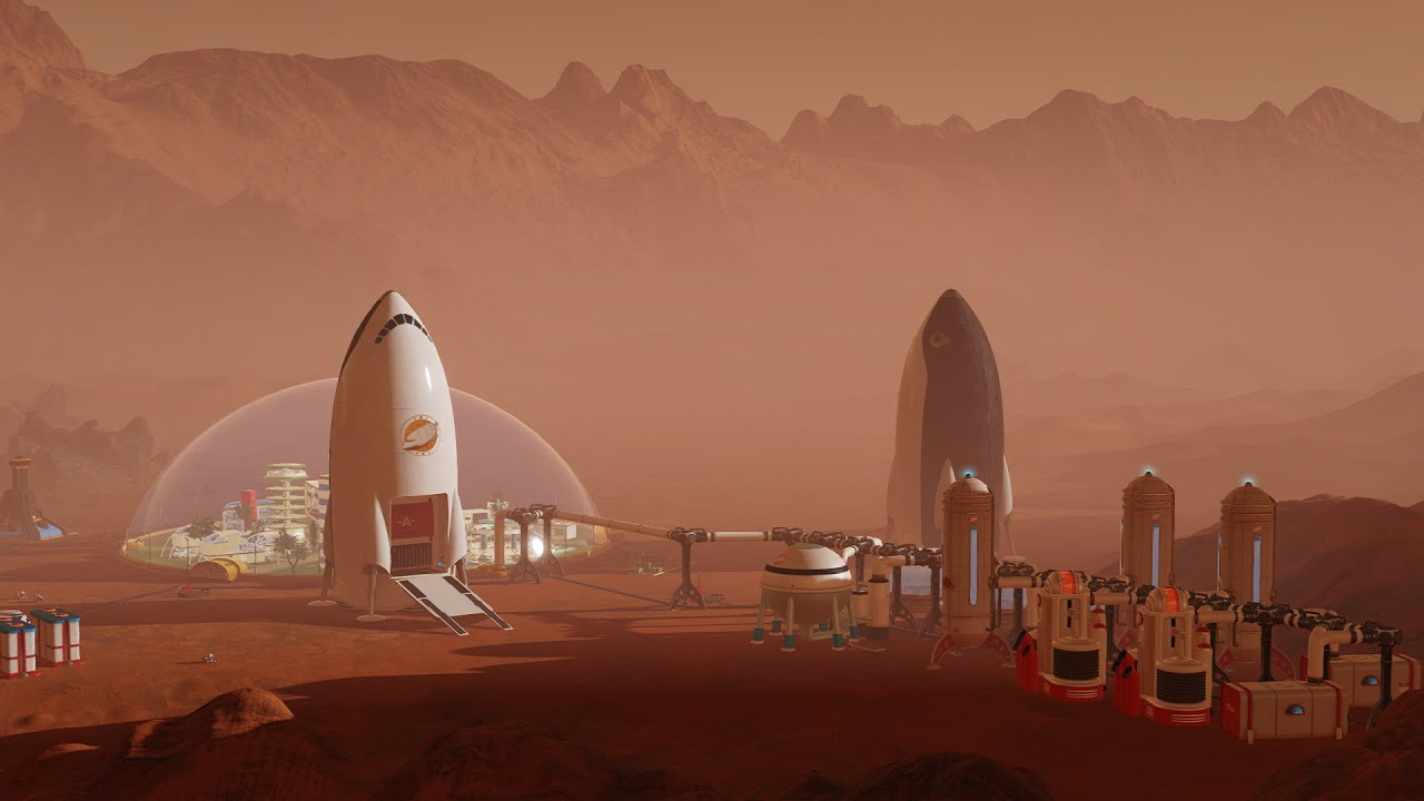 Surviving Mars - Terraforming Playthrough #Ep 2 - 1st Dome gets built ...
