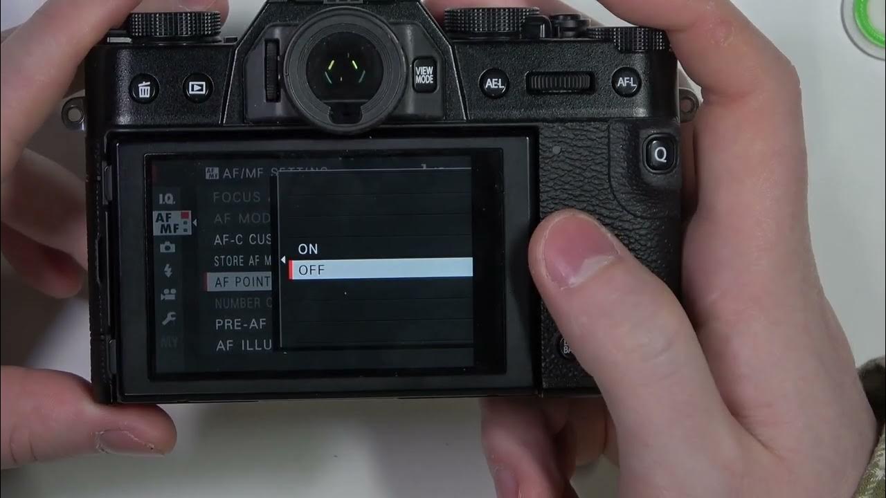 How To Enable And Disable Focus Point Display On Fujifilm X T30 Youtube
