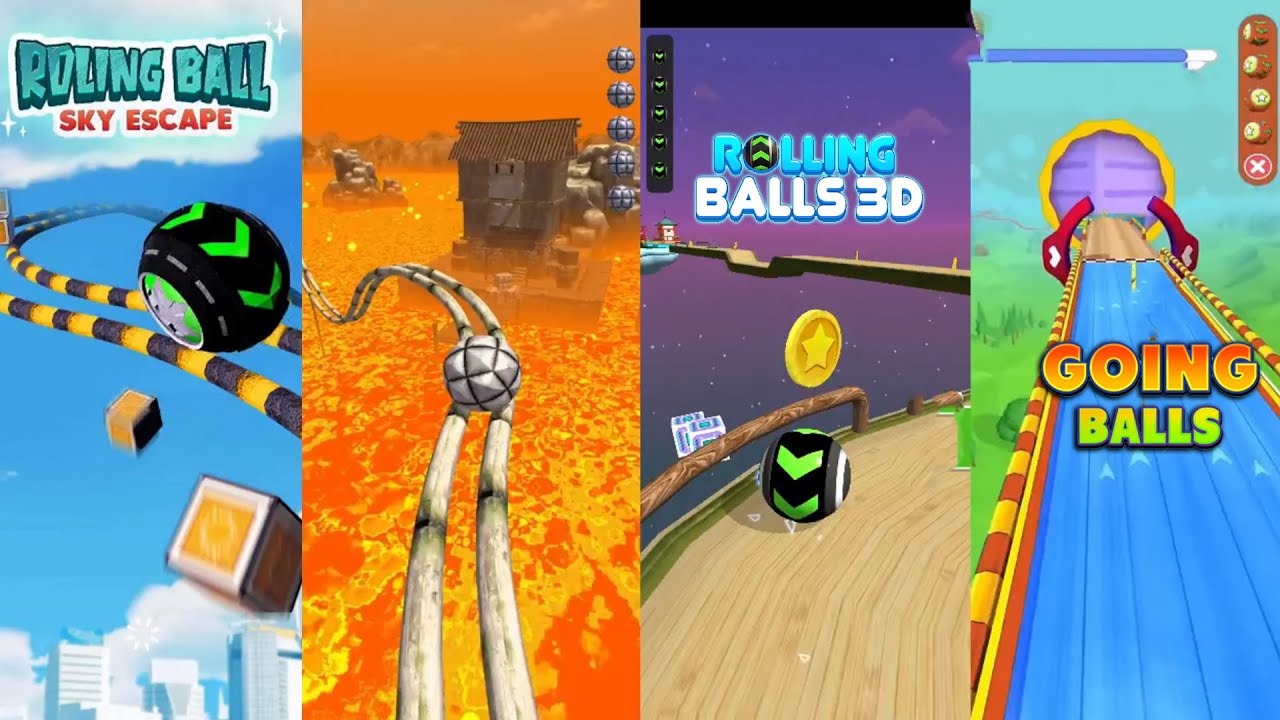 ROLLING BALL SKY ESCAPE, GOING BALLS, SKY ROLLING BALL 3D, ROLLANCE ...