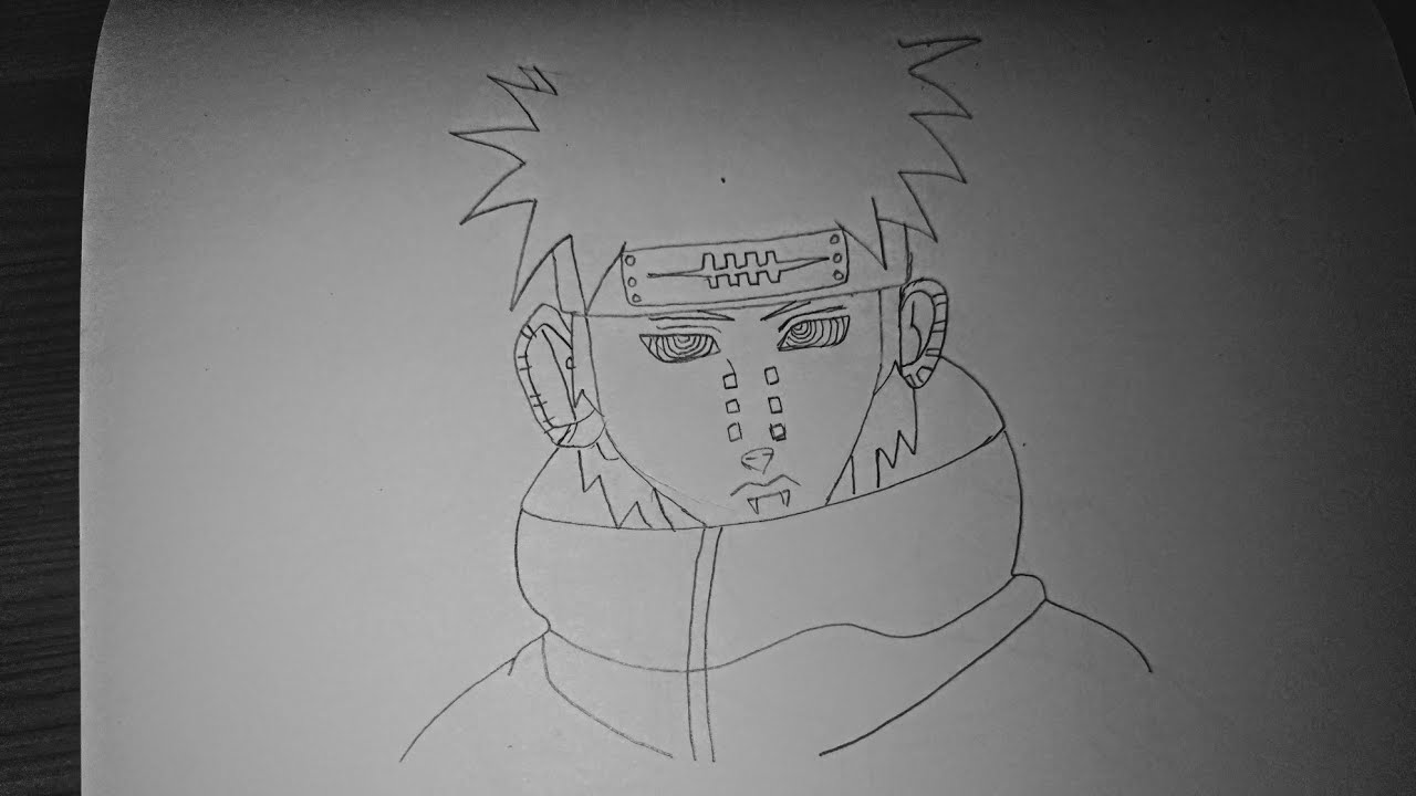 How to draw Pain (Naruto ) | step by step tutorial - YouTube