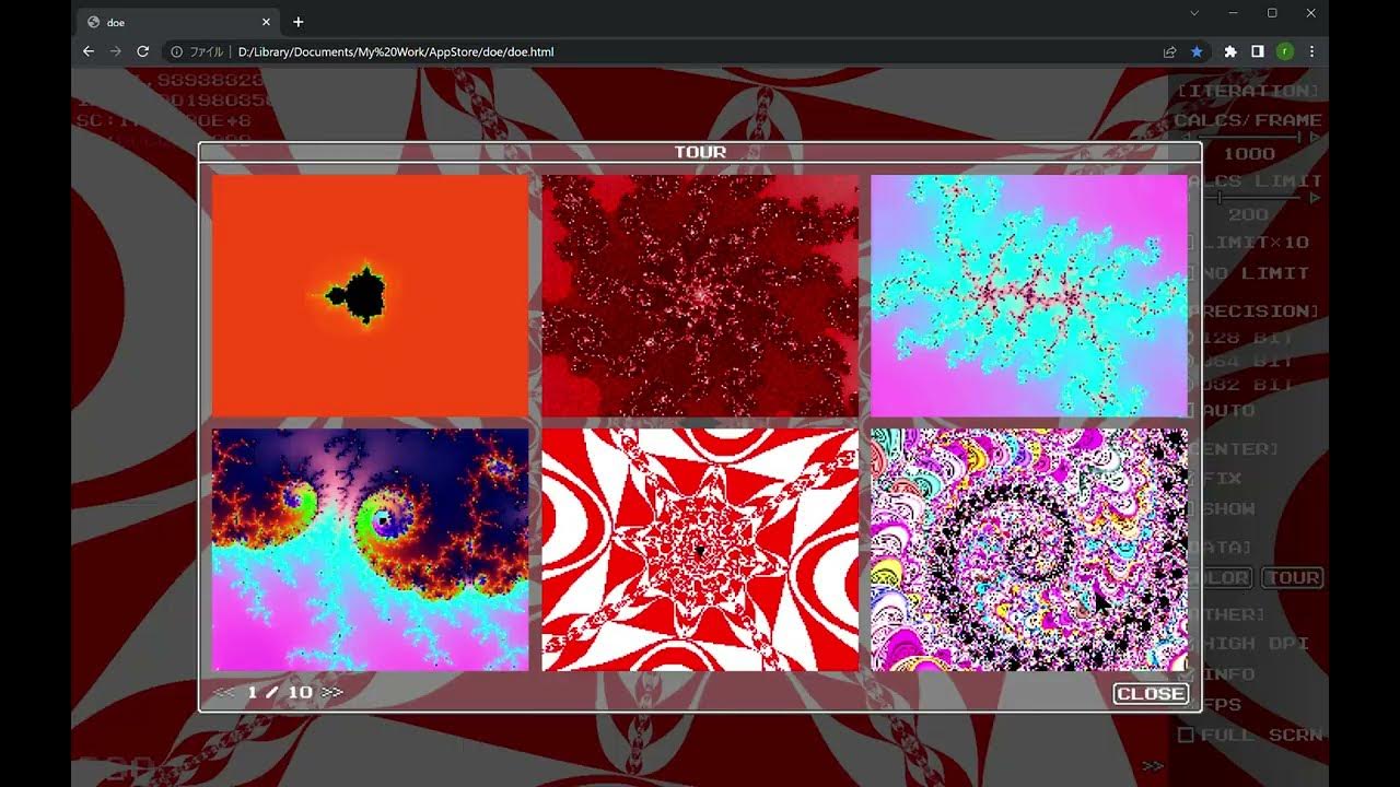 Webgl20 Mandelbrot Real Time Rendering Tour Youtube