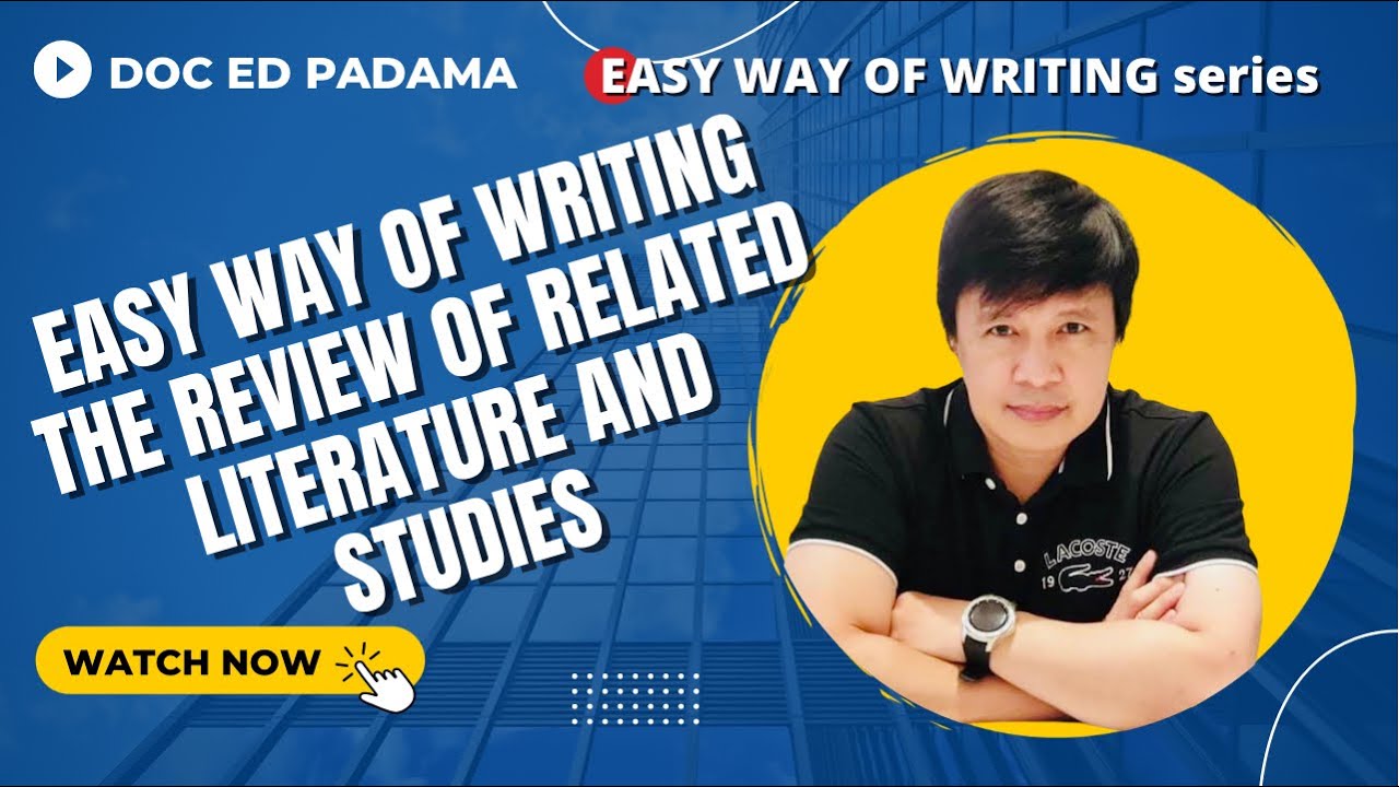 EASY WAY OF WRITING THE REVIEW OF RELATED LITERATURE AND STUDIES YouTube easy-way-of-writing-the-review-of-related-literature-and-studies-youtube
