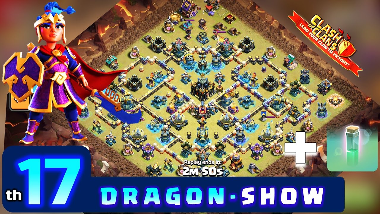 TH17 War Base 3 star with SPIRIT WALK + DRAGON Army - YouTube
