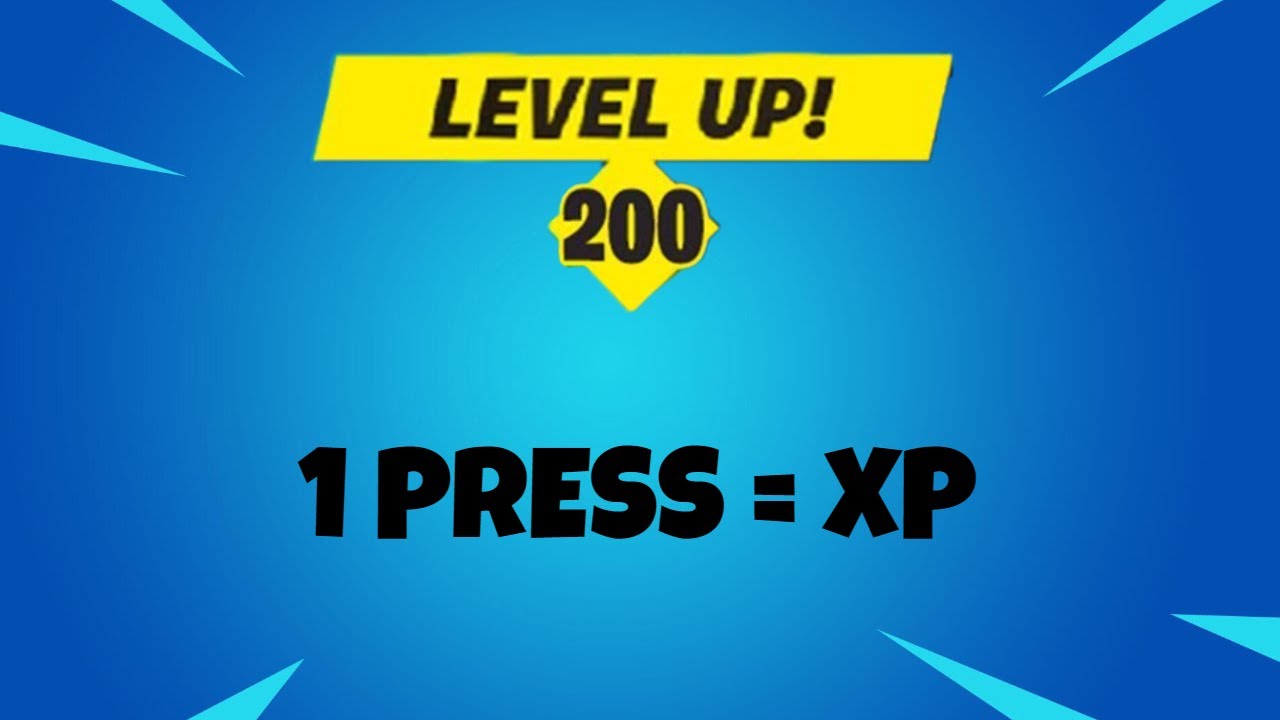 FORTNITE EASY AFK XP GLITCH *PRESS ONE BUTTON FOR XP* - YouTube