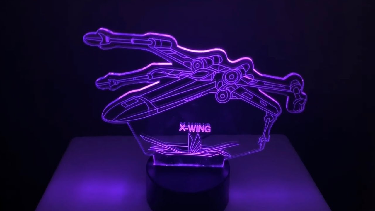 Star Wars Resistance X-Wing Fighter 3D Illusion Lamp Night Light ...
