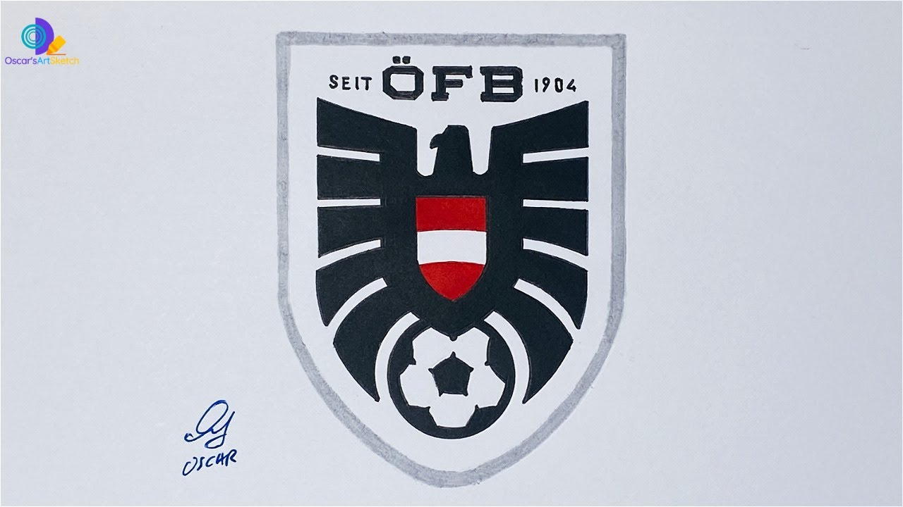 FOOTBALL #136 : Drawing Logo of Austria Football Federation - Euro 2024 ...