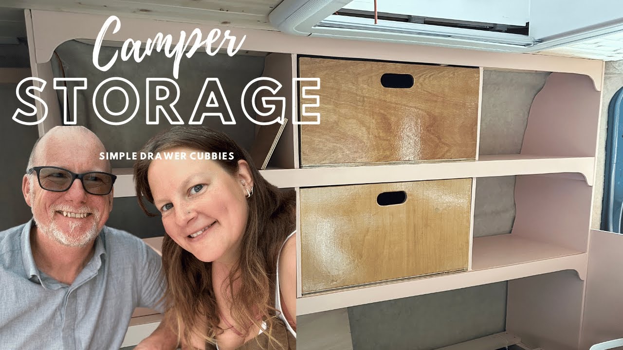 Little drawers for my bed area storage | Small campervan DIY - YouTube