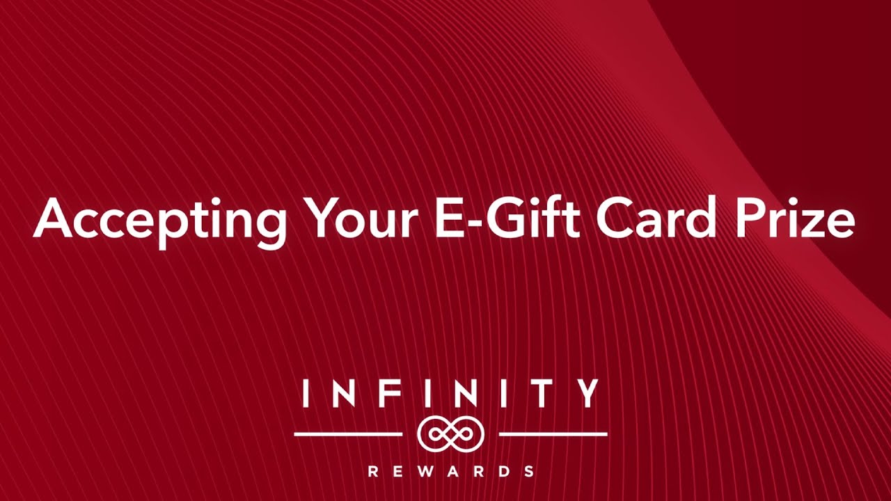 Accepting Your E-Gift Card Prize from Infinity Rewards - YouTube