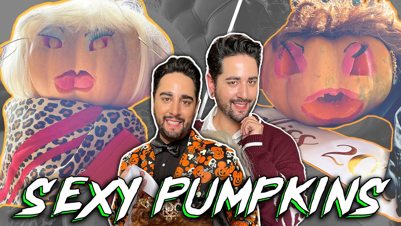 Sexy Pumpkin Carving - Robert vs James 🎃 👻 The Welsh Twins - YouTube