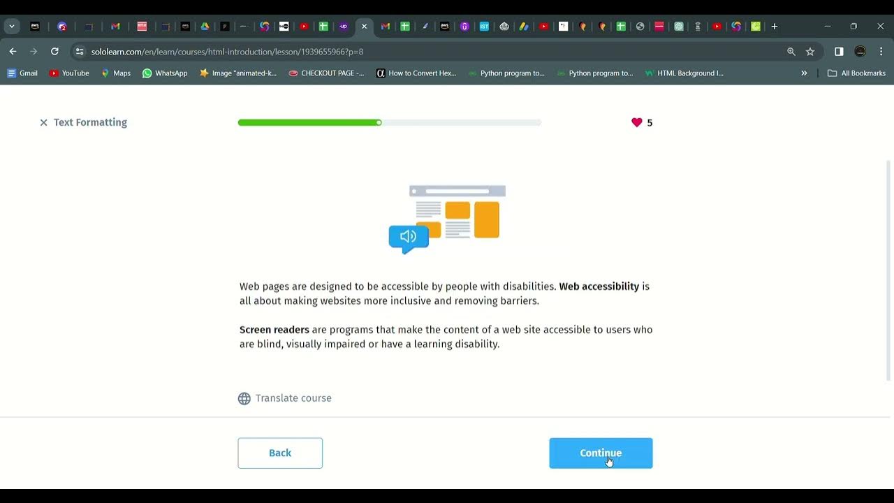 12 Text Formatting Introduction To Html Sololearn Youtube