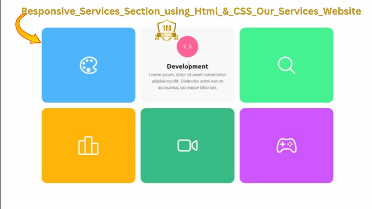 Creating a Responsive Services Section in HTML & CSS #webdevlopment # ...