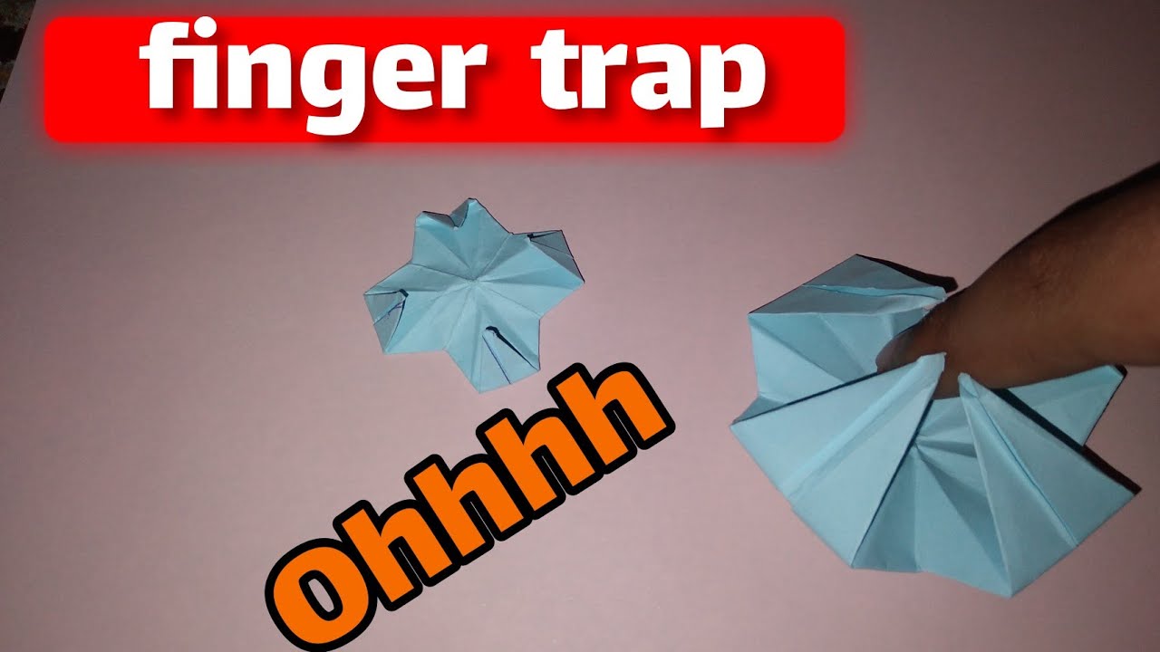 origami finger trap - YouTube