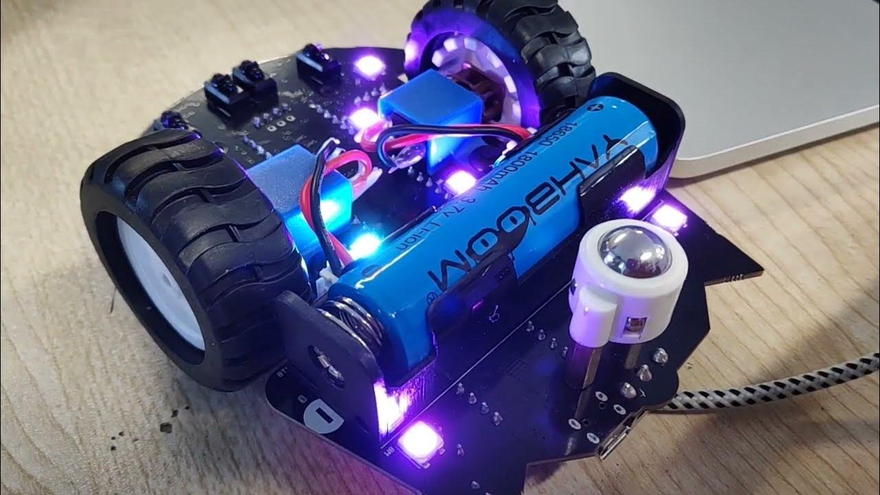 Raspberry PI robot controlled by python code. - YouTube