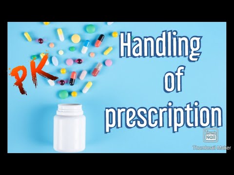 Handling of prescription |prescription in pharmaceutics | prescription by ppk pharma tutorial ...