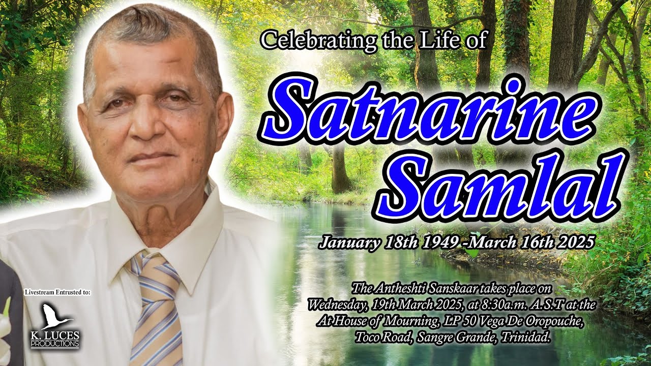The Funeral Service of Satnarine Samlal - YouTube