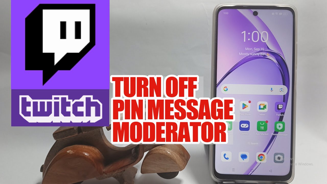 How To Turn Off Pin Message Moderator On Twitch App - YouTube