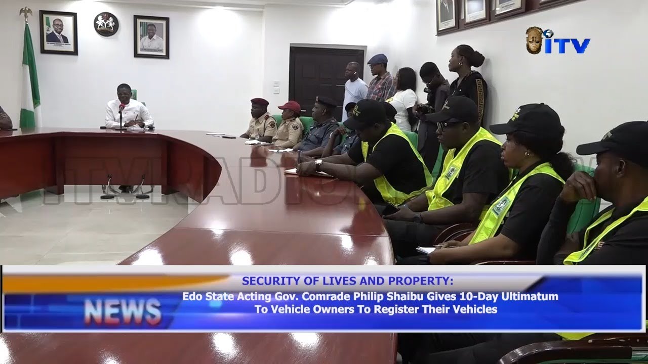 Edo State Acting Gov. Philip Shaibu Gives 10-Day Ultimatum To Vehicles ...