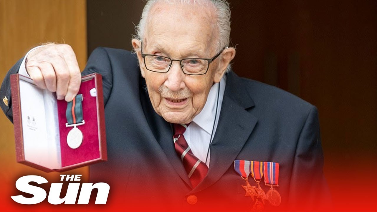The Queen promotes Captain Tom Moore to honorary colonel in ...