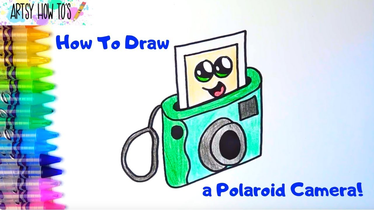 How To Draw A Fun Polaroid Camera! - YouTube