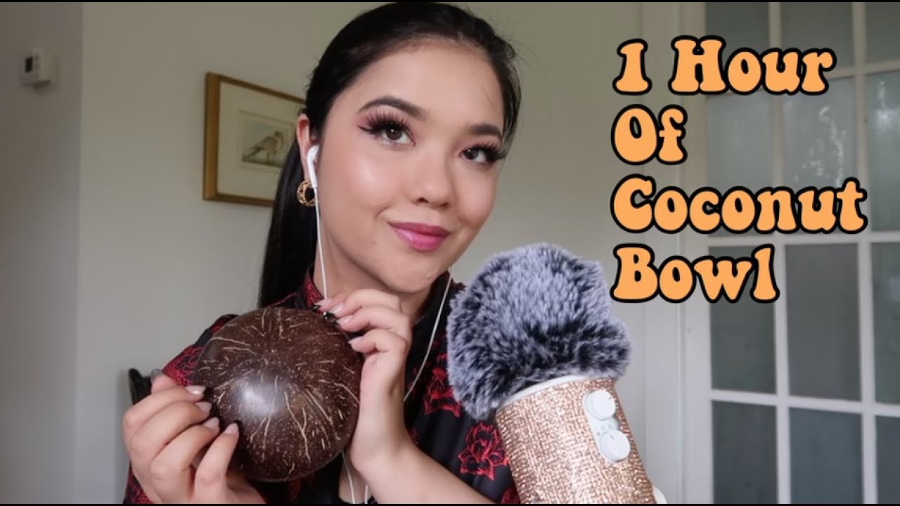 ASMR Tingly Coconut Bowl | One Hour Loop (No Talking) - YouTube