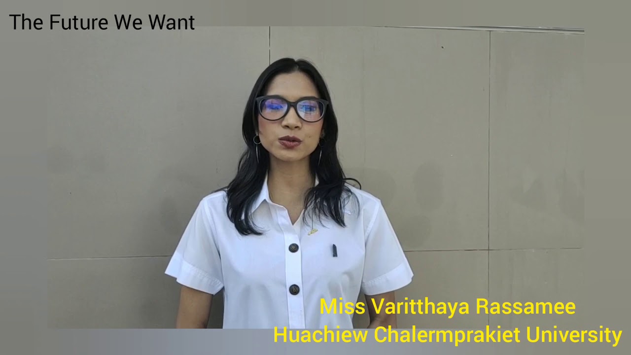 "The Future We Want" ECOSOC Youth Forum 2020 Varitthaya Rassamee - YouTube