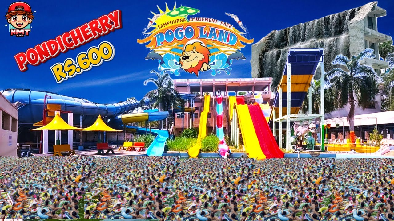 POGO LAND PONDICHERRY FULL DETAIL VIDEO l POGO LAND WATER TEME PARK l ...