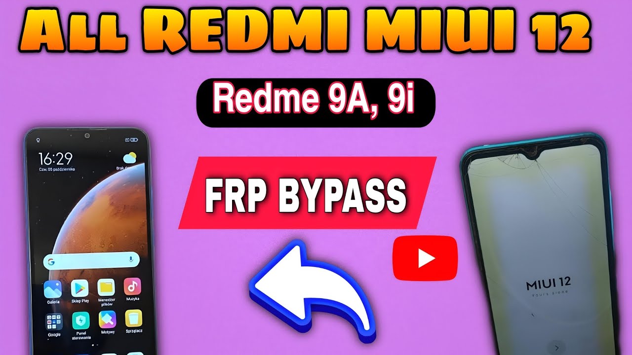 REDMI 9A FRP BYPASS !! MI 9A FRP UNLOCK ! REDMI 9i frp bypass - YouTube
