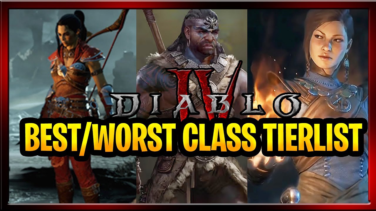 Diablo 4 Best Class Tierlist From Beta 100+ Hours Best And Worst Class ...