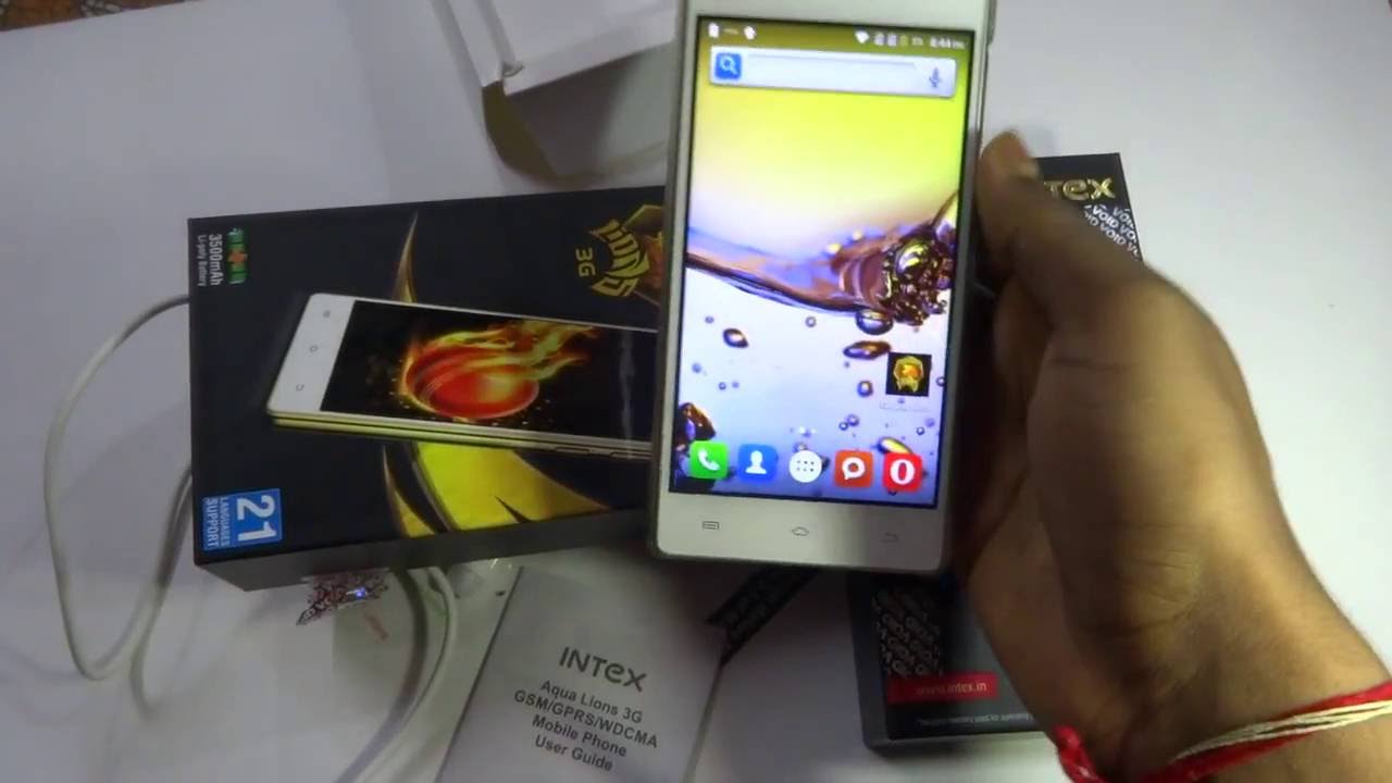 INTEX AQUA LIONS 3G mobile step by step unboxing and quick review, must ...