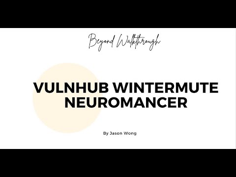 Cyber Security | Penetration Test | CTF | Walkthrough | WinterMute ...