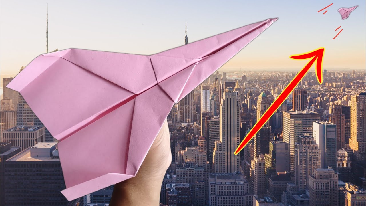 How To Make a Paper Plane That Can Fly Far - Cool Paper Airplane (BD ...
