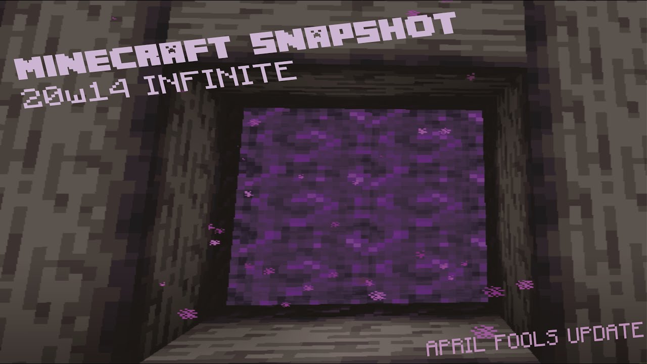 Minecraft Snapshot 20w14 ( INFINITE ) Look around | No Commentary ...