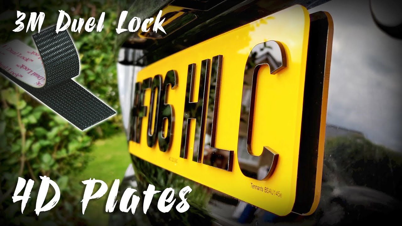 4D Reg Plates Attached Using 3M Dual Lock To Be Removed REG PLATE KING 4d-reg-plates-attached-using-3m-dual-lock-to-be-removed-reg-plate-king