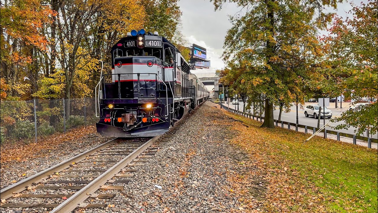 NJTR 4101 NJDOT Heritage on the PVL with a Leslie SU3L - YouTube