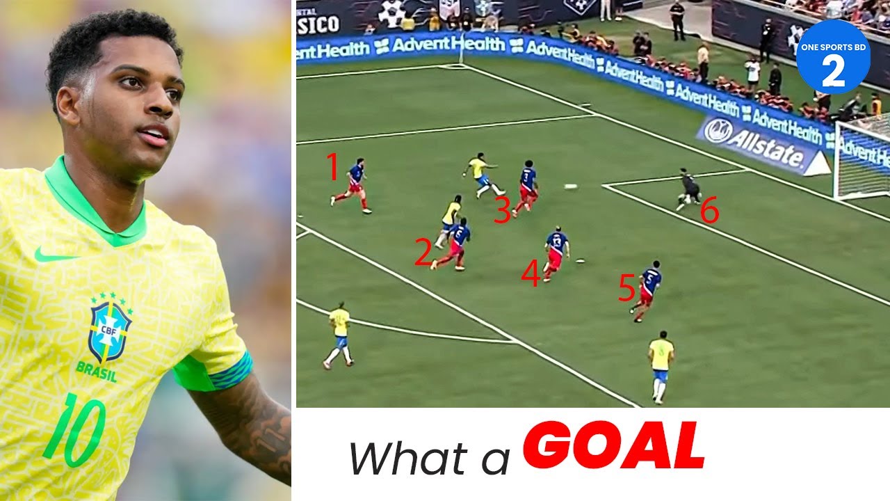 Rodrygo goal vs USA | Brazil vs USA 2024 - YouTube