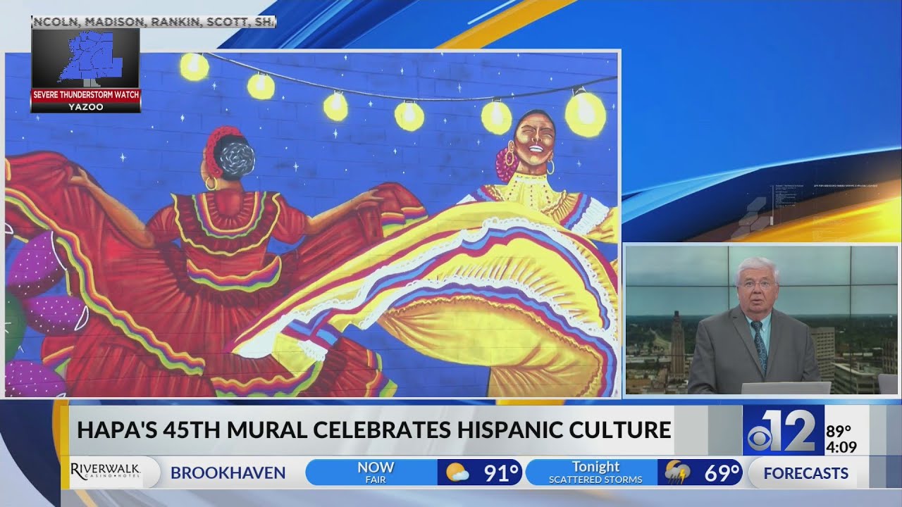 Hattiesburg unveils “Noche de Encanto” mural - YouTube