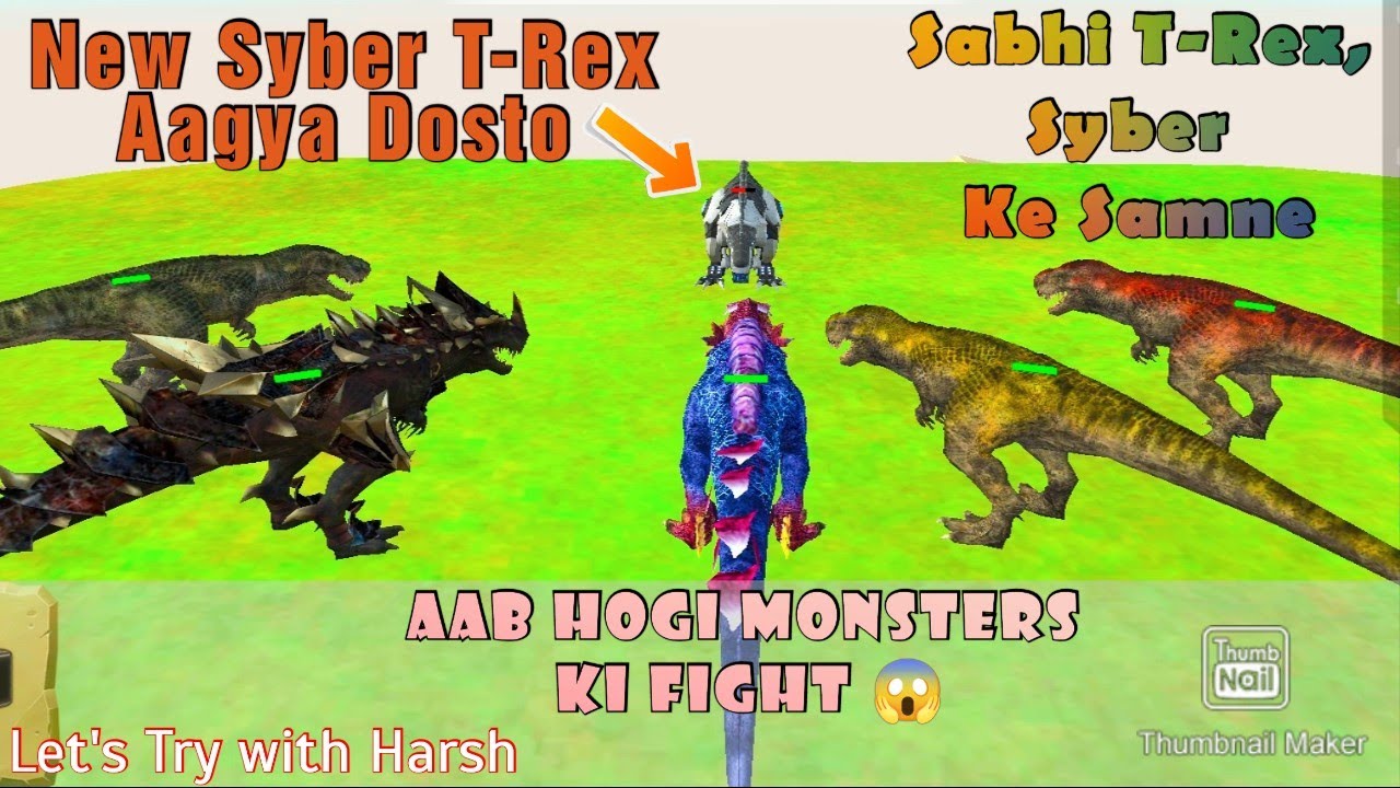New Syber T-Rex Aagya Apne Pass Dosto🦖💪🔥 | Aab hogi T-Rex🦖 Monsters ...