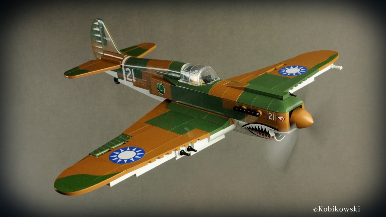 COBI Samoloty IIWŚ #15-18 - P-40B Tomahawk - recenzja - YouTube