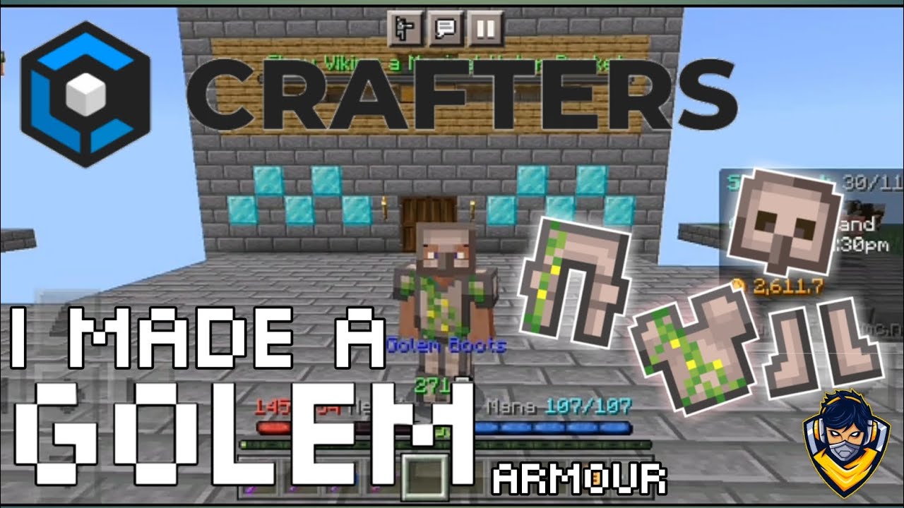 I Made Golem Armour In Hypixel || Minecraft Hypixel || - YouTube