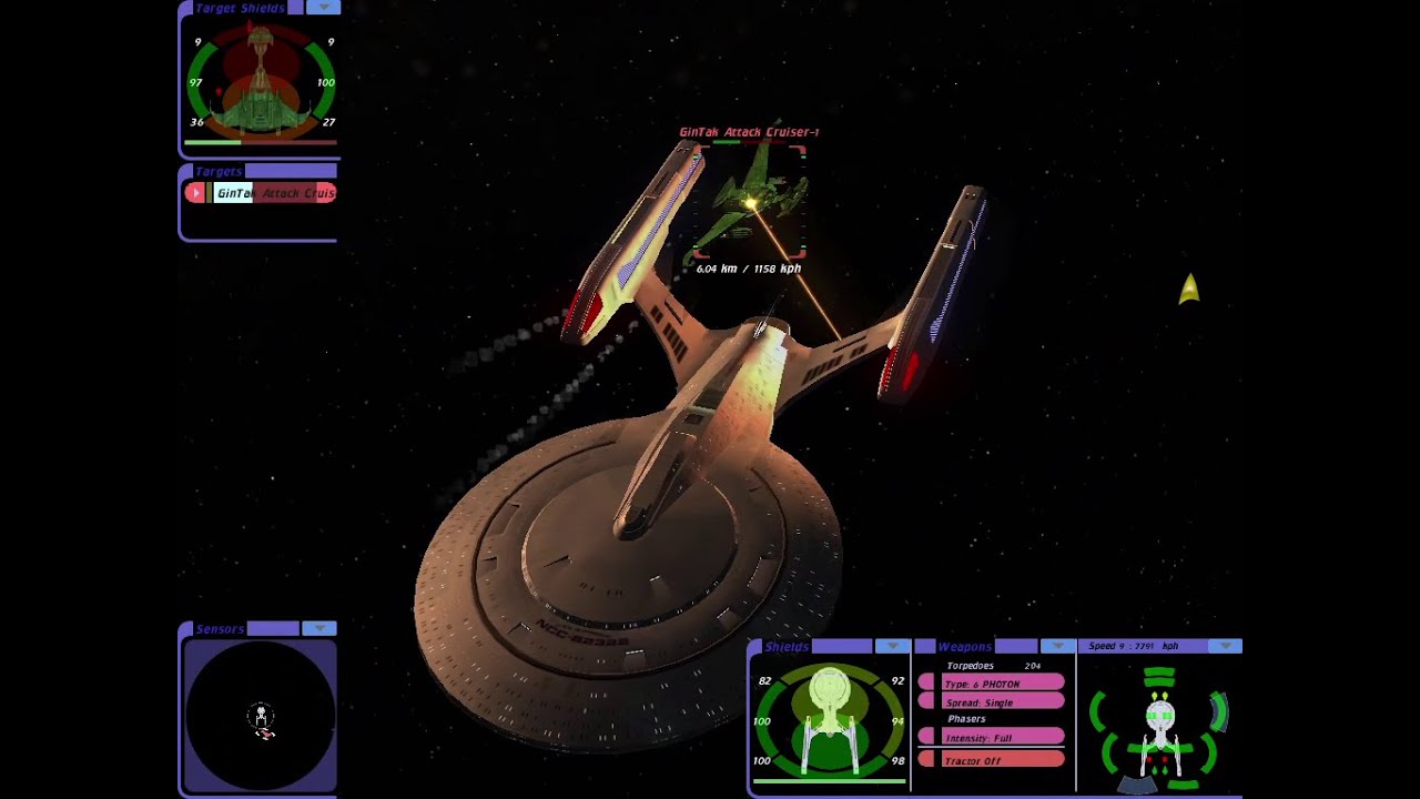 USS Supremus vs Klingon GinTak Cruisers | Remastered v1.2 | Star Trek ...