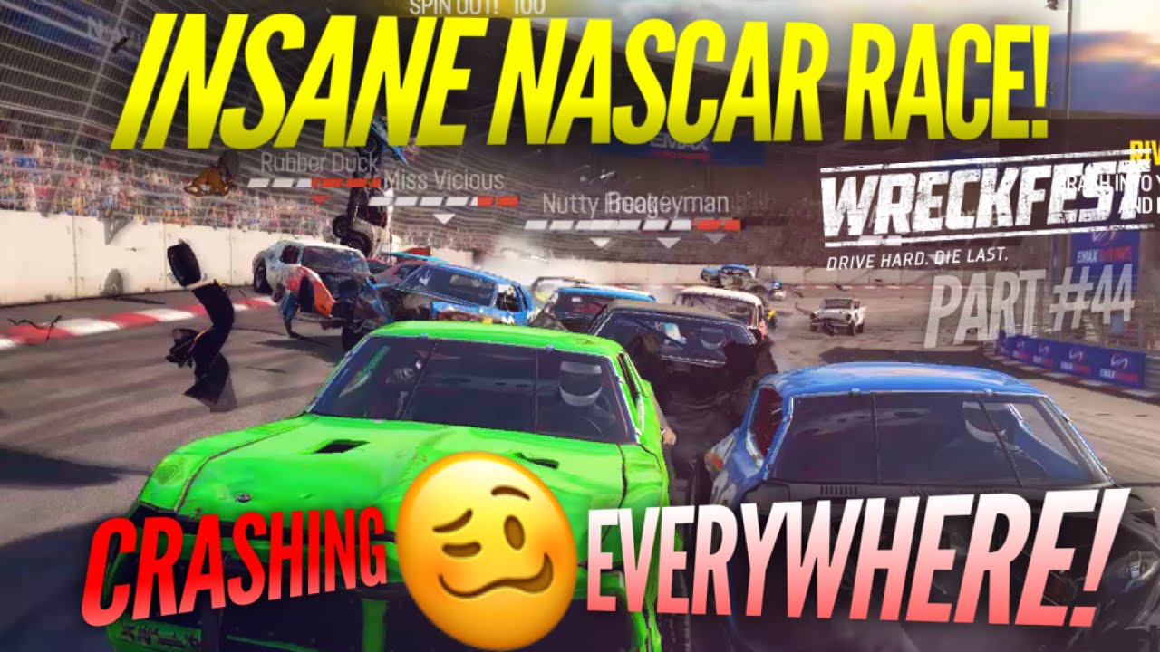 (EPIC NASCAR OVAL RACING!!) WRECKFEST CAREER MODE Playthrough Part #44 ...