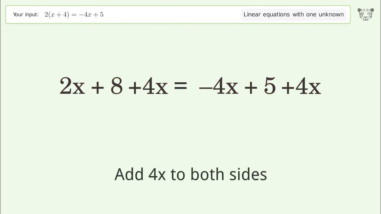 Linear Equation With One Unknown Solve 2 x 4 4x 5 Step by step linear-equation-with-one-unknown-solve-2-x-4-4x-5-step-by-step