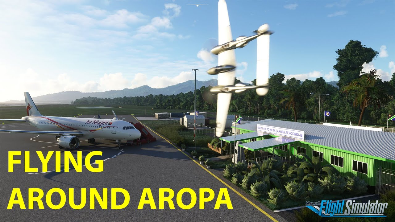 Buzzing around Aropa Airport, Bougainville Island - YouTube