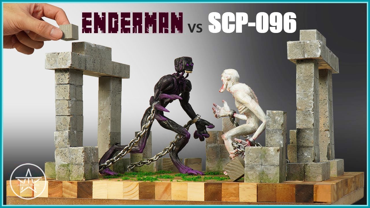 How To Make Realistic Diorama of SCP 096 vs Enderman MINECRAFT ...