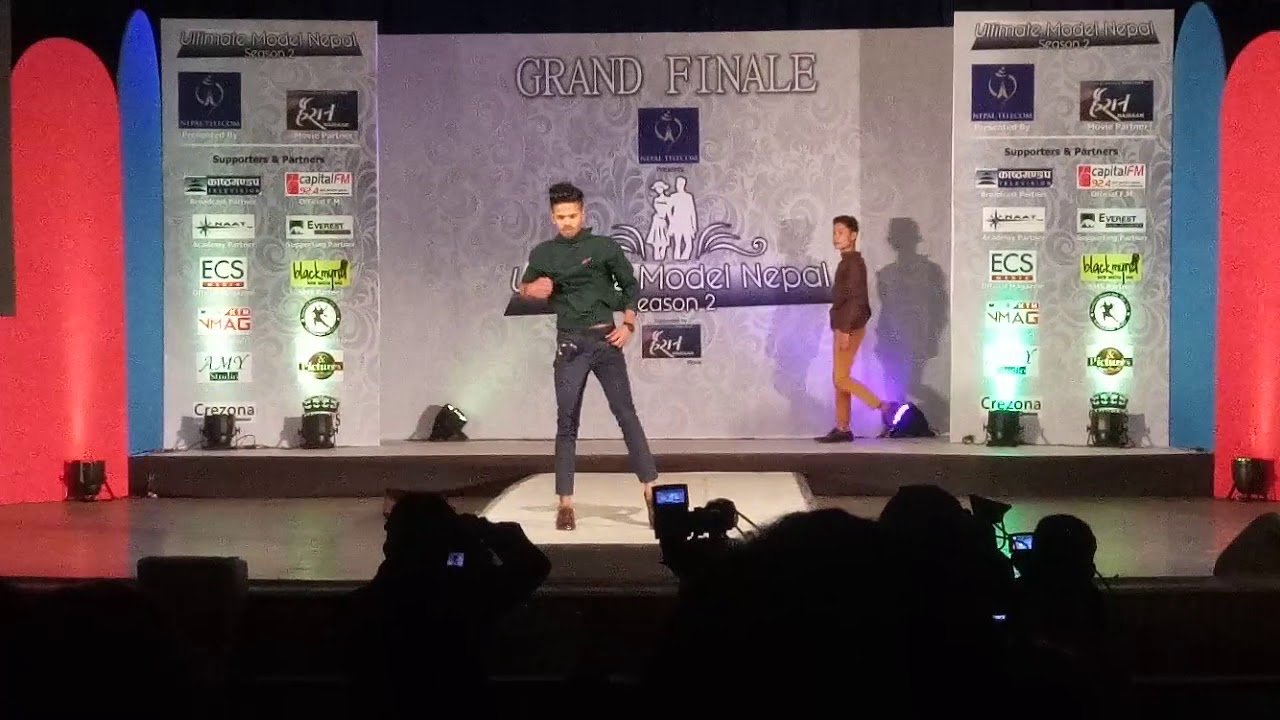 Best of Anurag mahato in designer dress in #Ultimate model nepal season ...